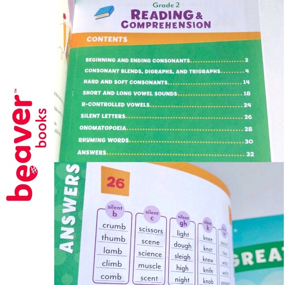 BEAVER BOOKS | Accessories | 42 Grade 2 Reading Comprehension Head ...
